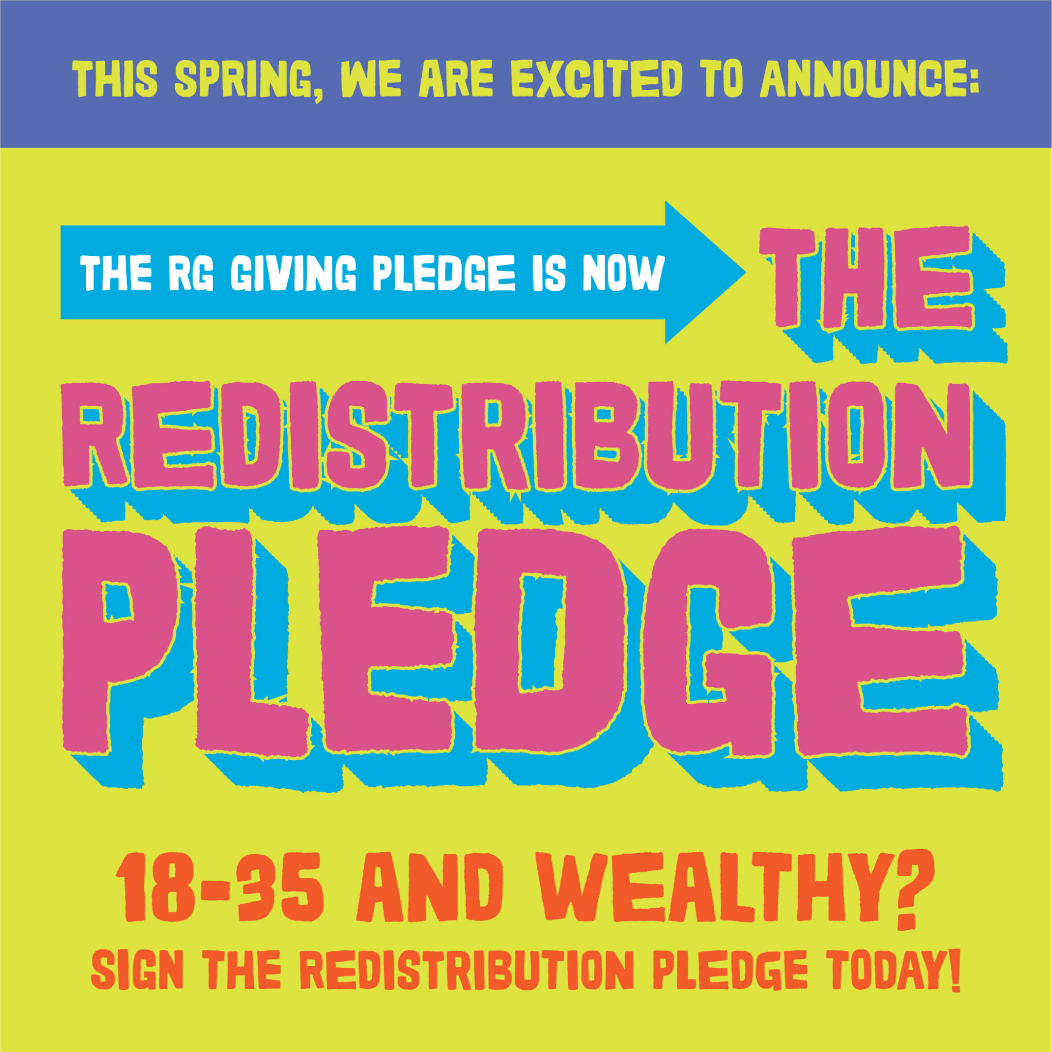From Giving Plans to Redistribution: Announcing the Redistribution Pledge!
