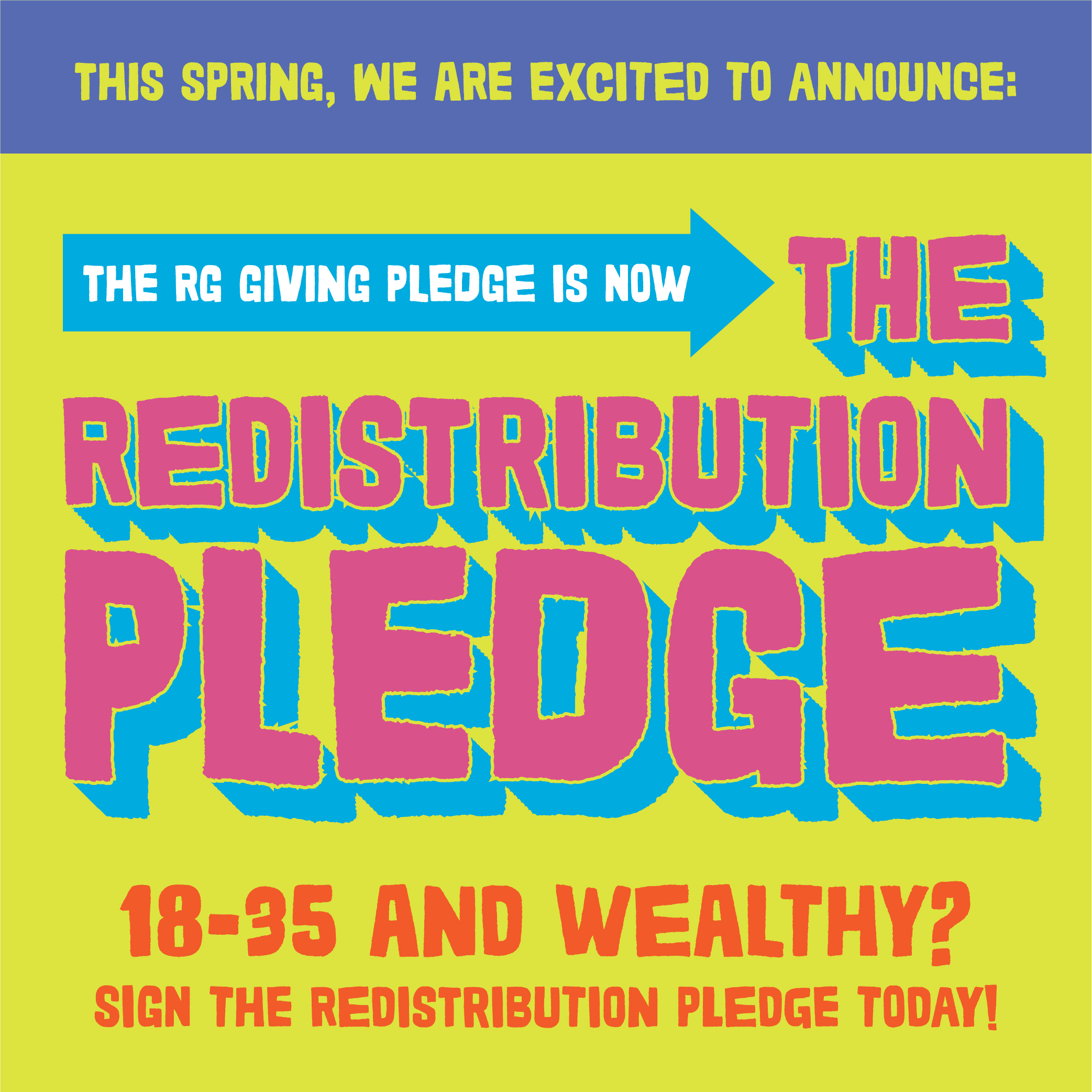 From Giving Plans to Redistribution: Announcing the Redistribution Pledge!