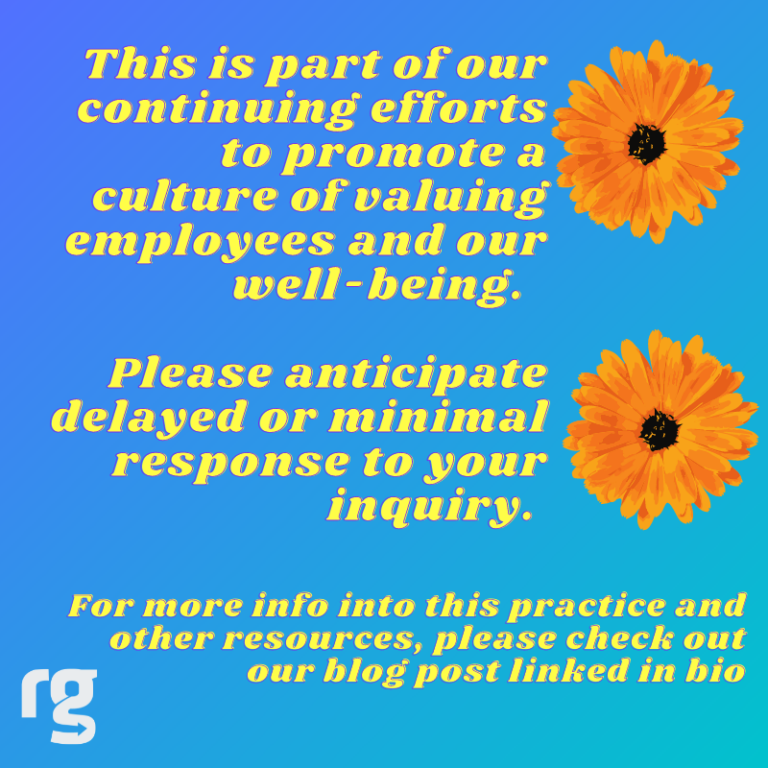 July 2021 Organizational Slow Down